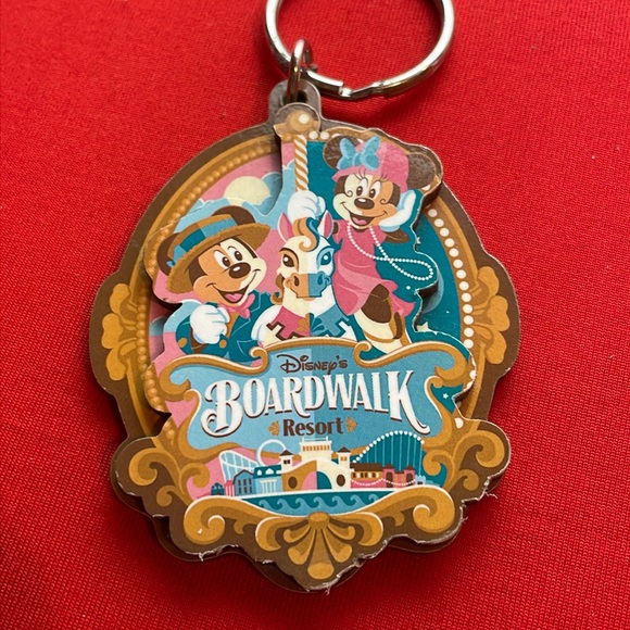 Disney | Accessories | Exclusive Disney Boardwalk Resort Keychain ...